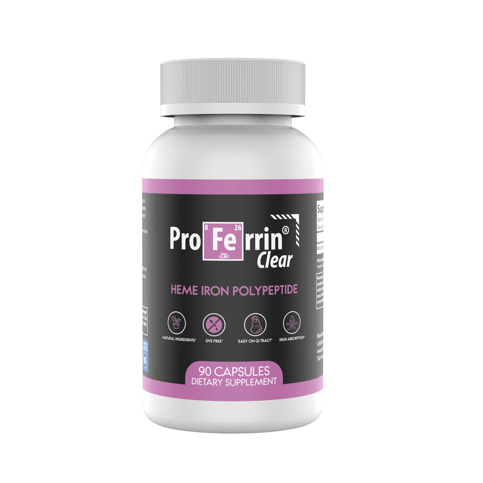 The science behind our products Proferrin® Clear 90ct