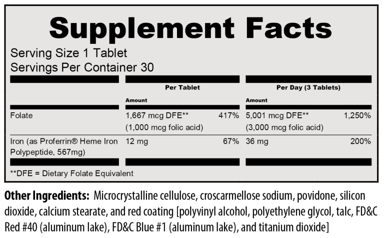 The science behind our products Proferrin® Forte 30ct & 90ct